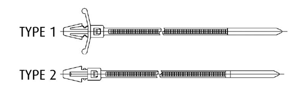 Push mount cable ties – Types, properties & use
