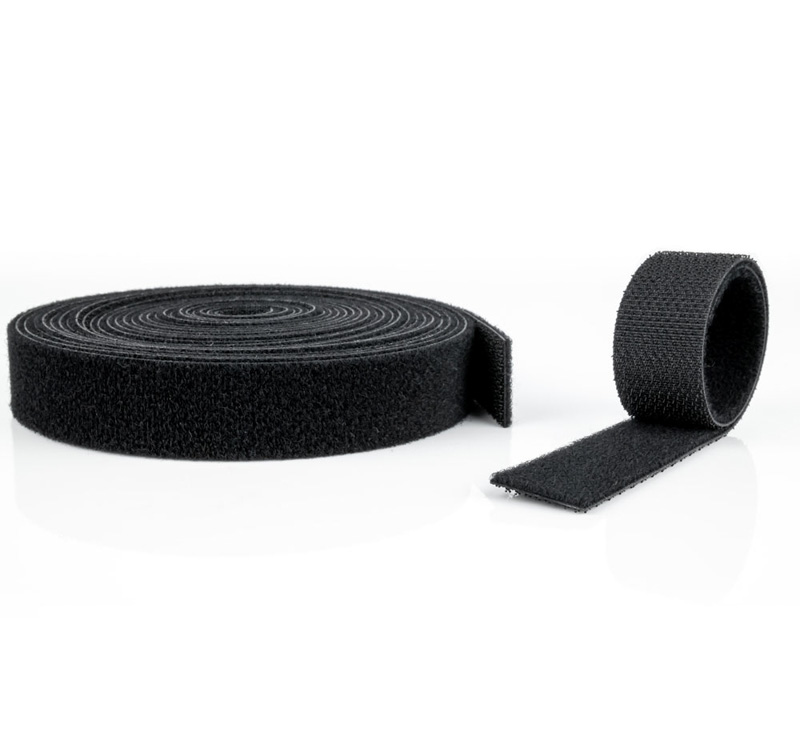 Velcro tape | Double-sided | On a reel | Black | Four widths | WKK